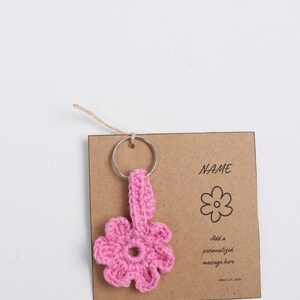 Adorable Pink Crochet Keychain - Set of 10 | Handmade Wedding Favors ...
