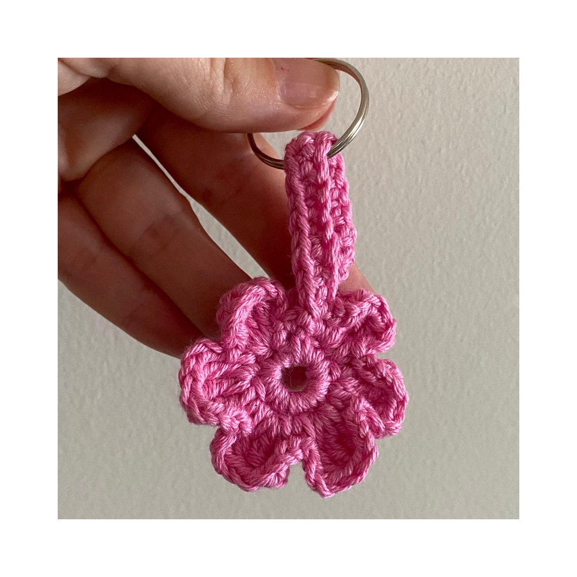 Adorable Pink Crochet Keychain - Set of 10 | Handmade Wedding Favors ...