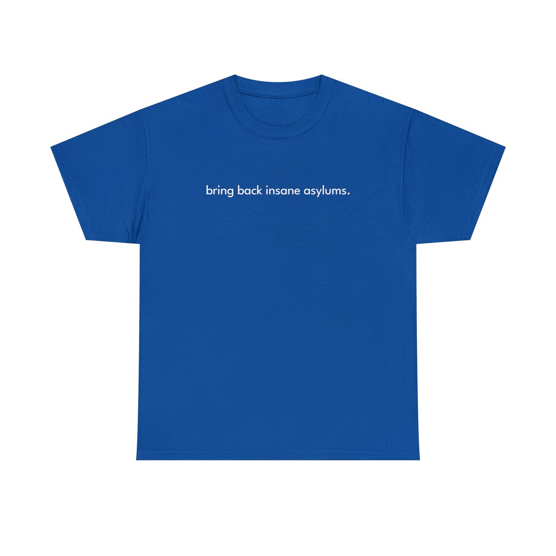 Bring Back Insane Asylums Tee T-shirt Funny Meme Anti Woke ...