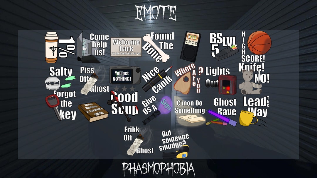 Phasmophobia Emotes With Lines - Etsy New Zealand