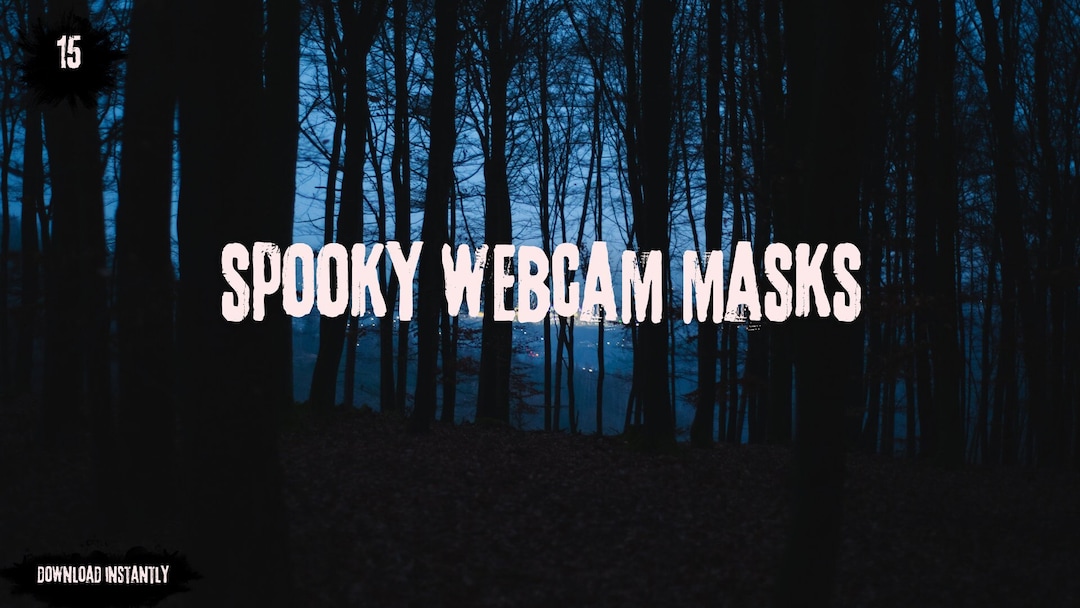 Spooky Webcam Masks for OBS - Etsy