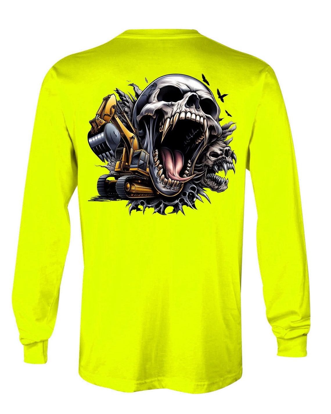 Angry Skull Bulldozer Operator Shirt – Heavy Equipment Graphic Tee - Etsy