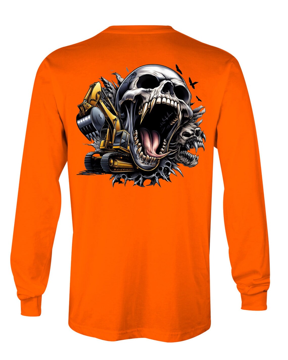Angry Skull Bulldozer Operator Shirt – Heavy Equipment Graphic Tee - Etsy