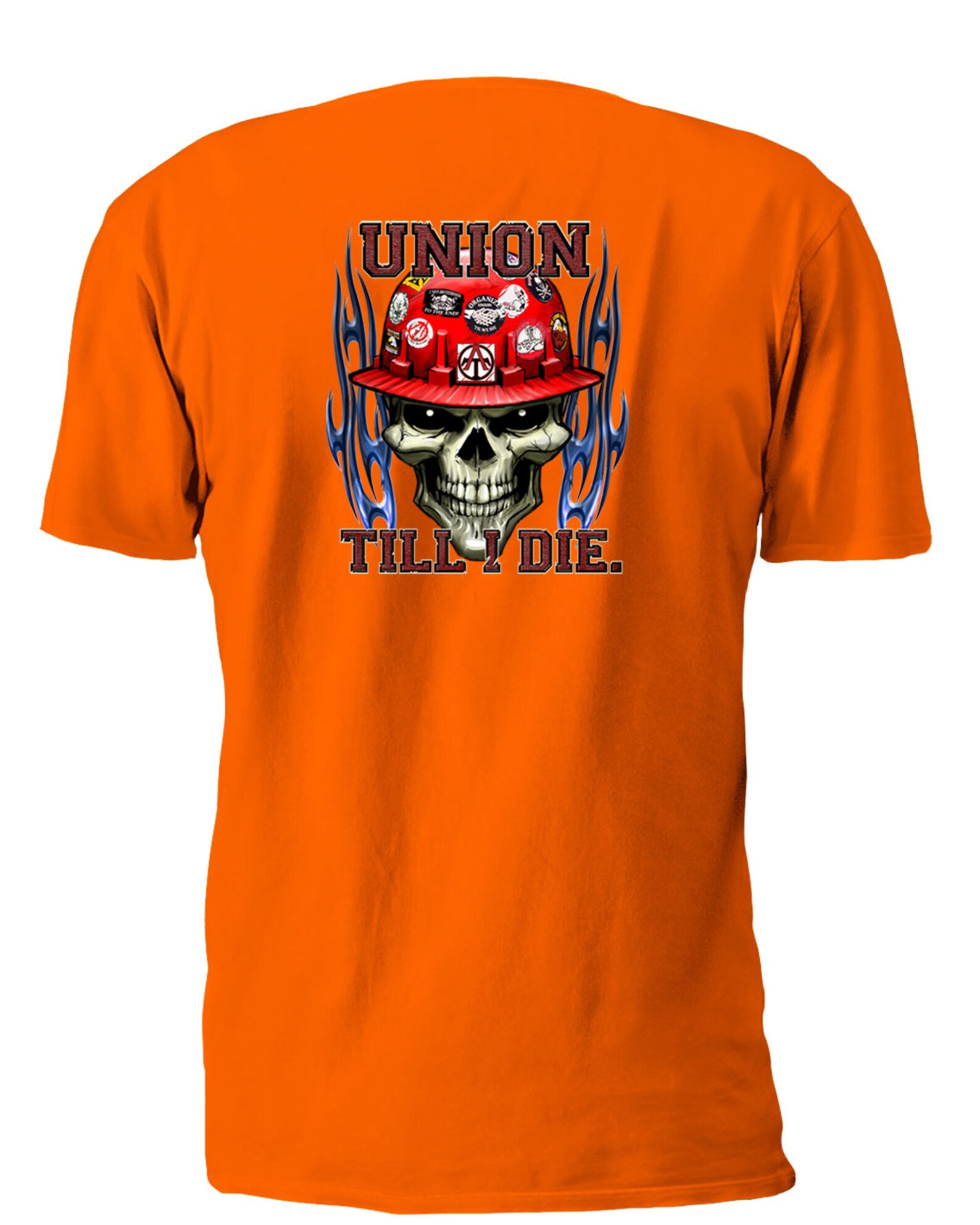 Union Till I Die Shirt – Skull Hard Hat, Construction Worker Tee - Etsy