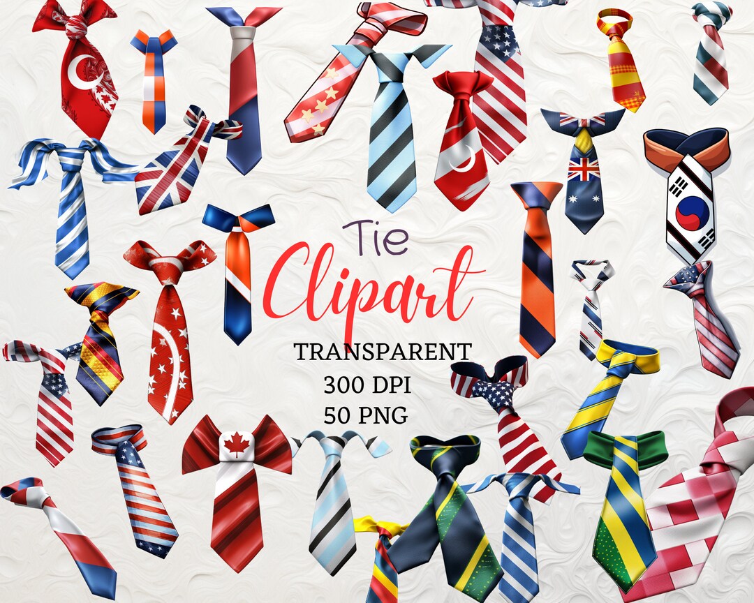 Tie Clipart Country Flag-inspired Tie 50 Creative Tie Design Digital ...