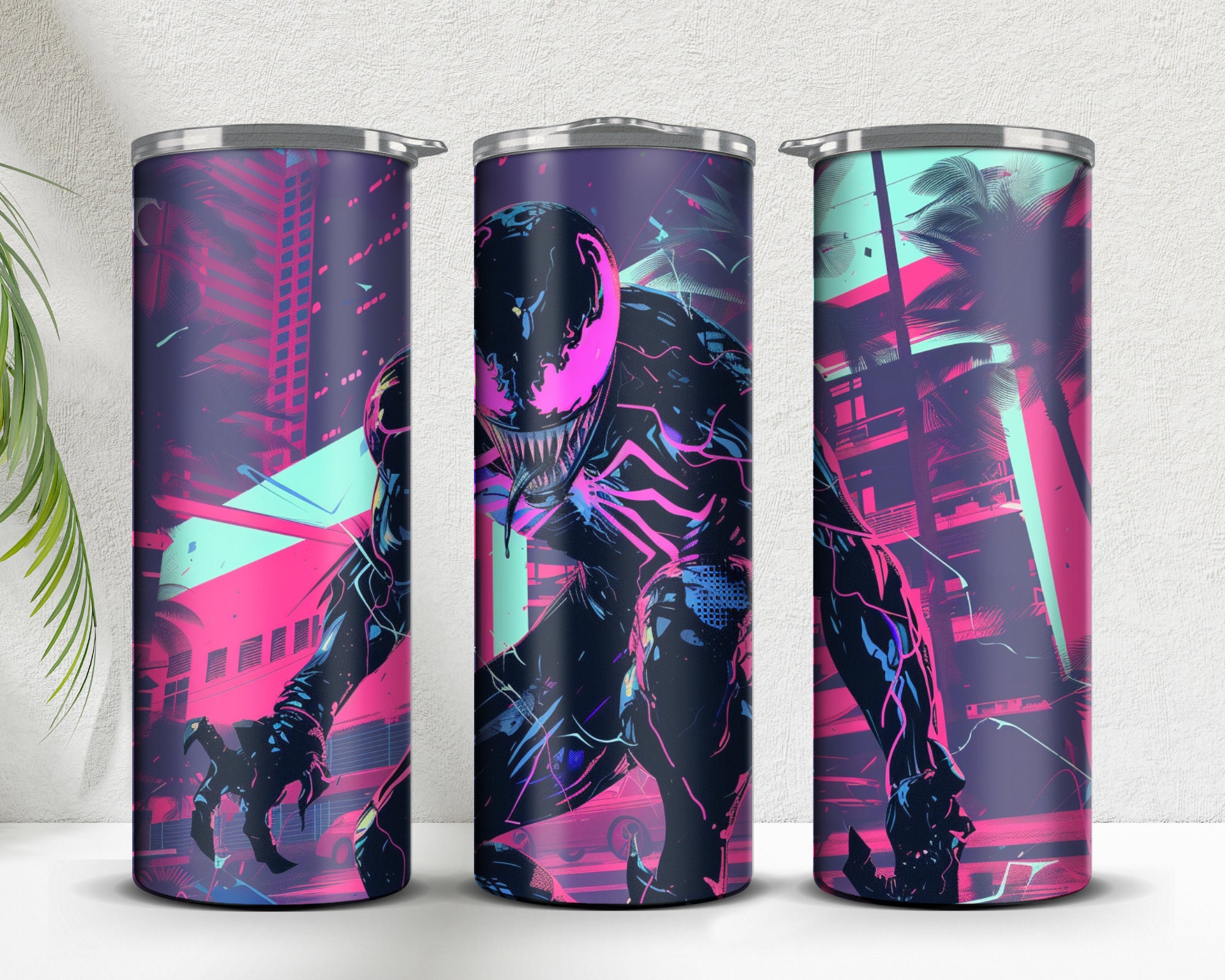 Venom 20oz Skinny Tumbler Sublimation Design Straight & Tapered Tumbler ...