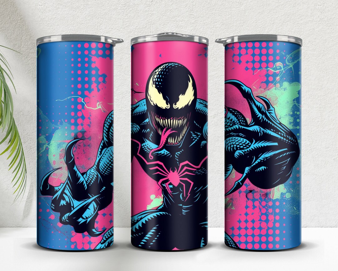 Venom 20oz Skinny Tumbler Sublimation Design Straight & Tapered Tumbler ...