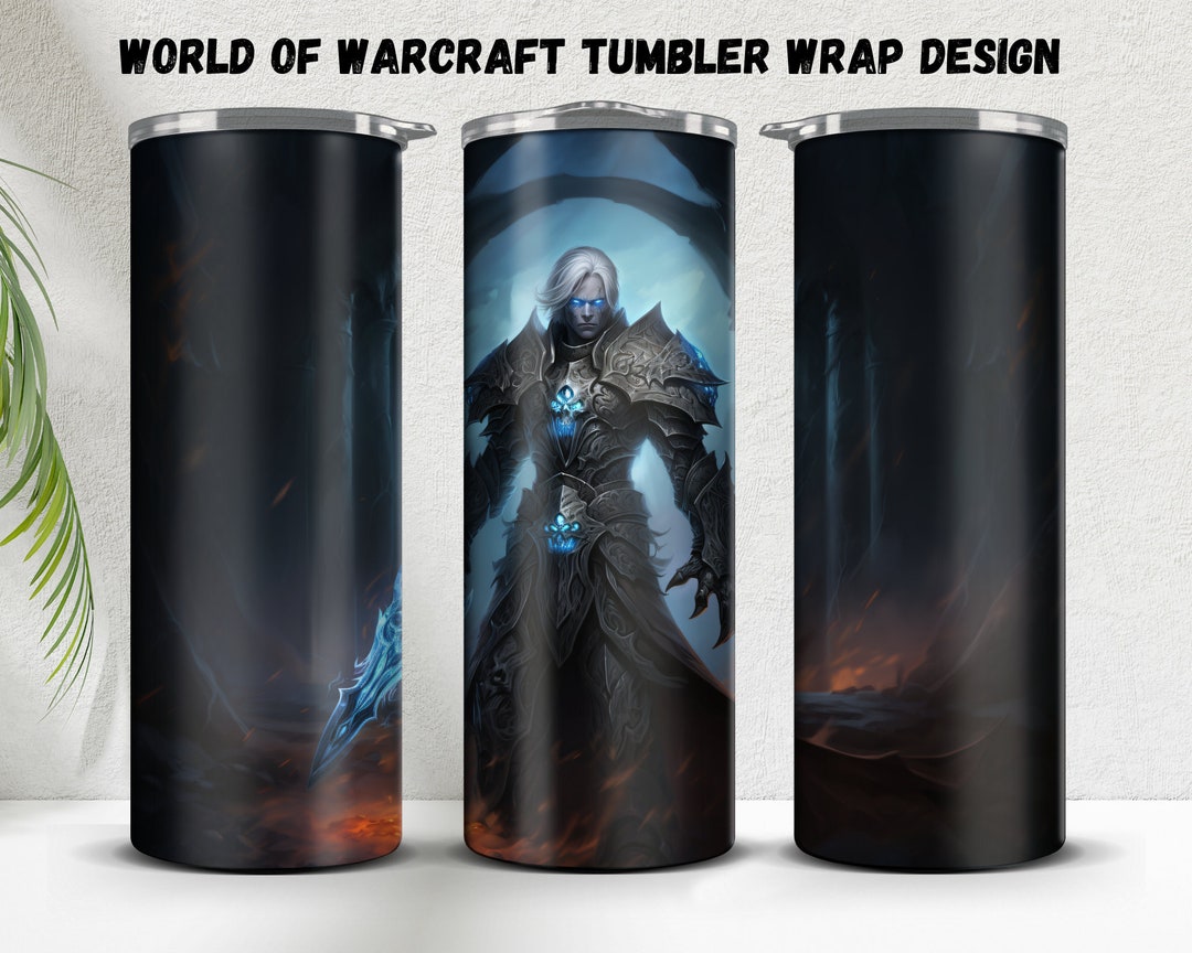 World of Warcraft Tumbler 20oz Skinny Tumbler Sublimation Straight ...
