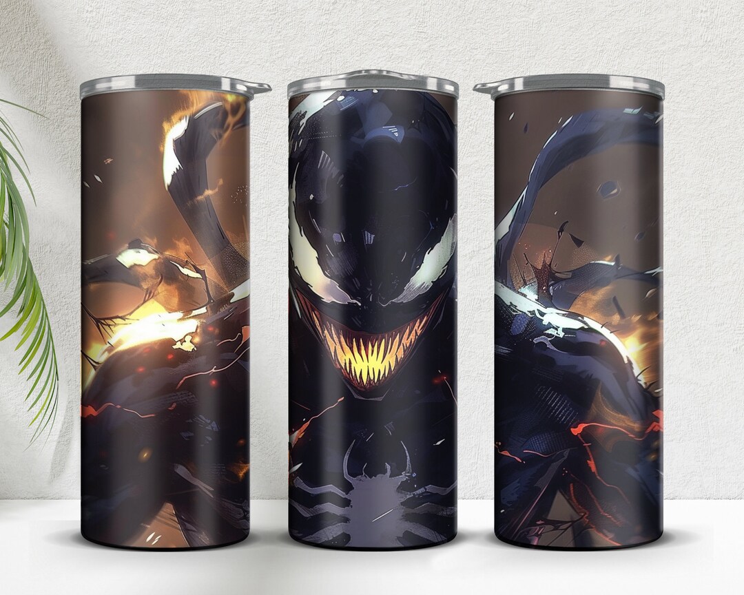 Venom 20oz Skinny Tumbler Sublimation Design Straight & Tapered Tumbler ...