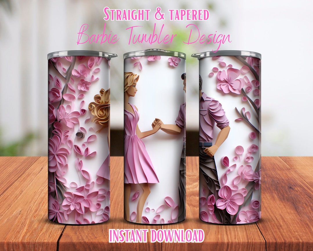 Barbie 20 Oz Skinny Tumbler Sublimation Design Straight & - Etsy
