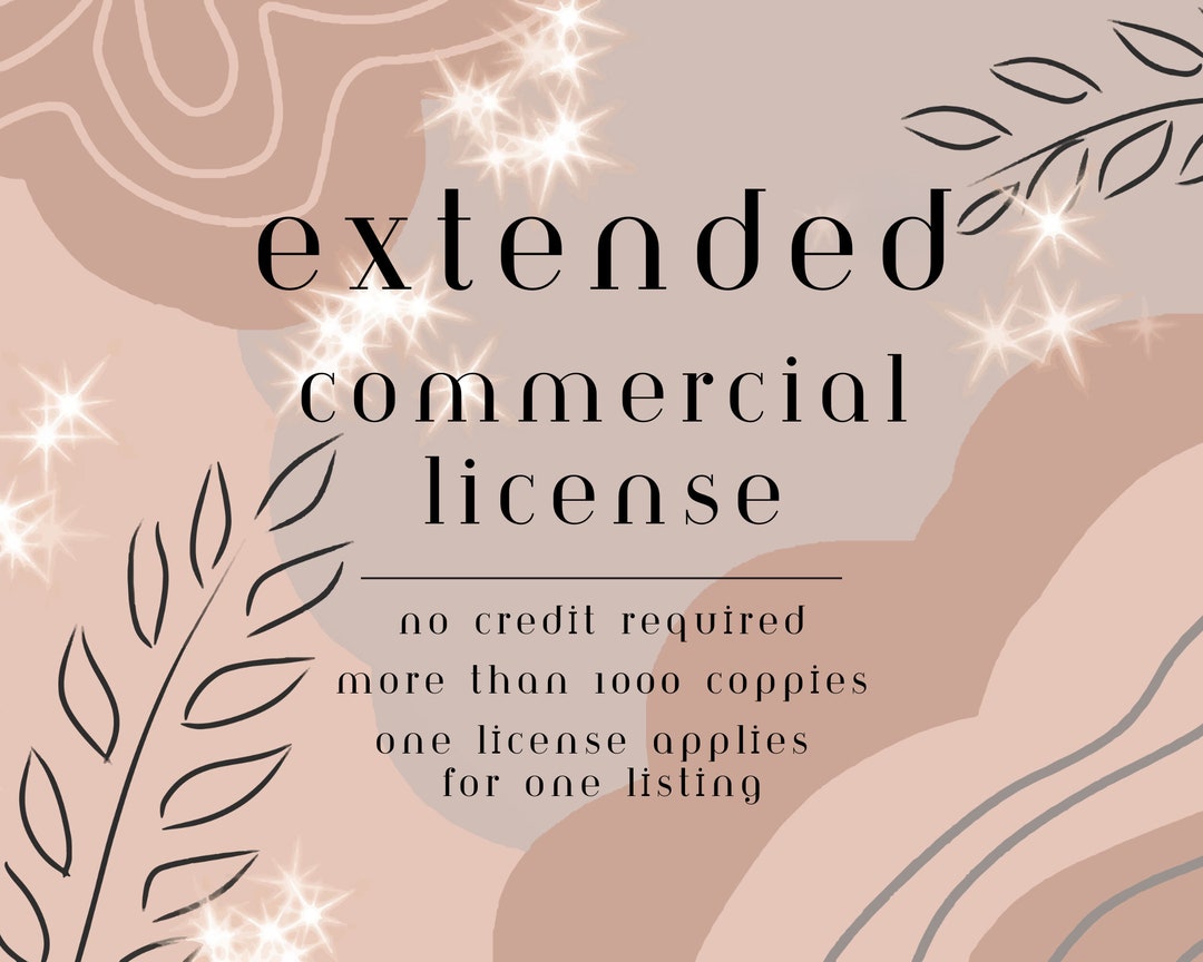 COMMERCIAL LICENSE for One Listing/product, 1000+ Copies, No Credit ...