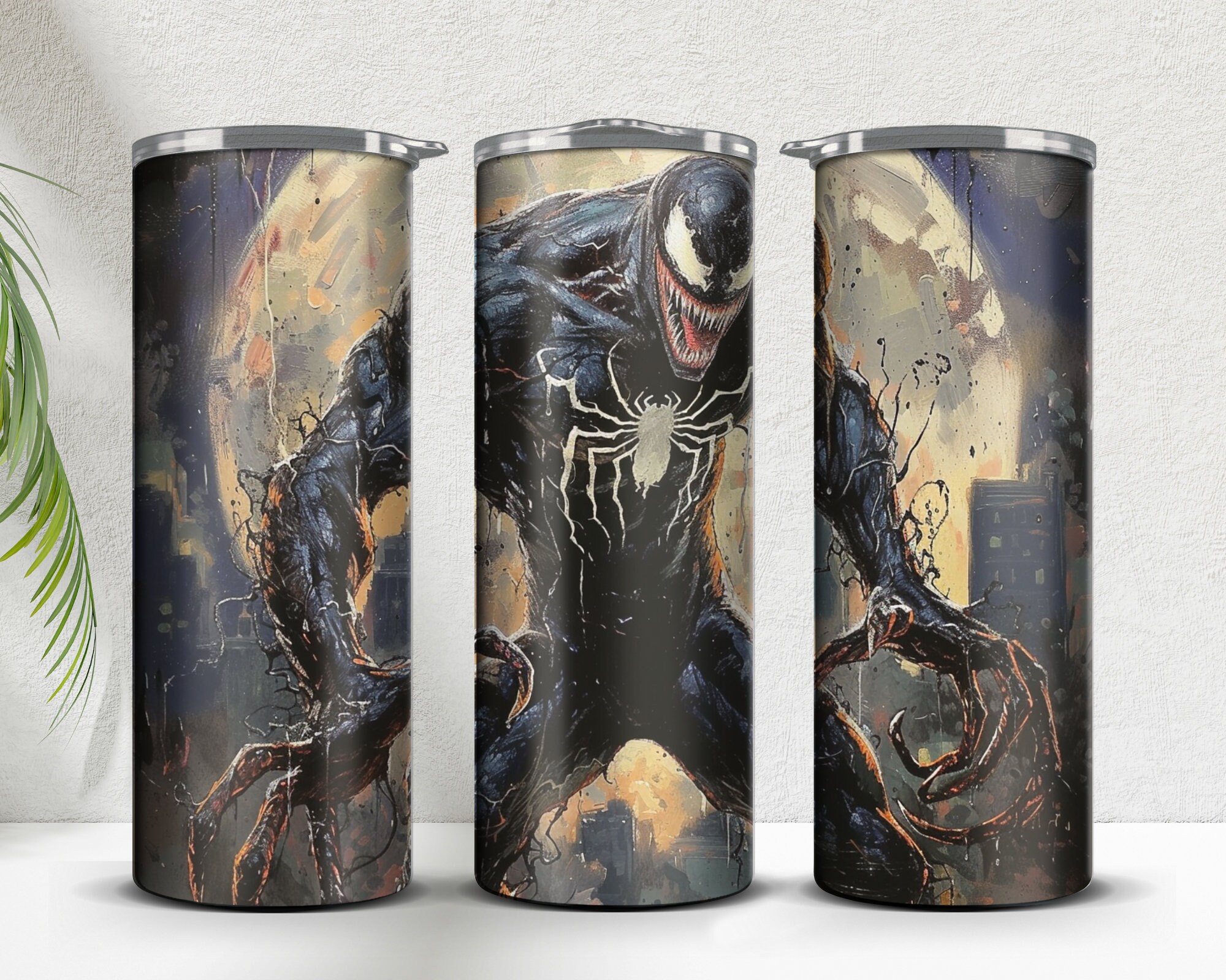 Venom Tumbler Sublimation Design: Superhero 20oz Skinny Wrap (PNG) - Etsy