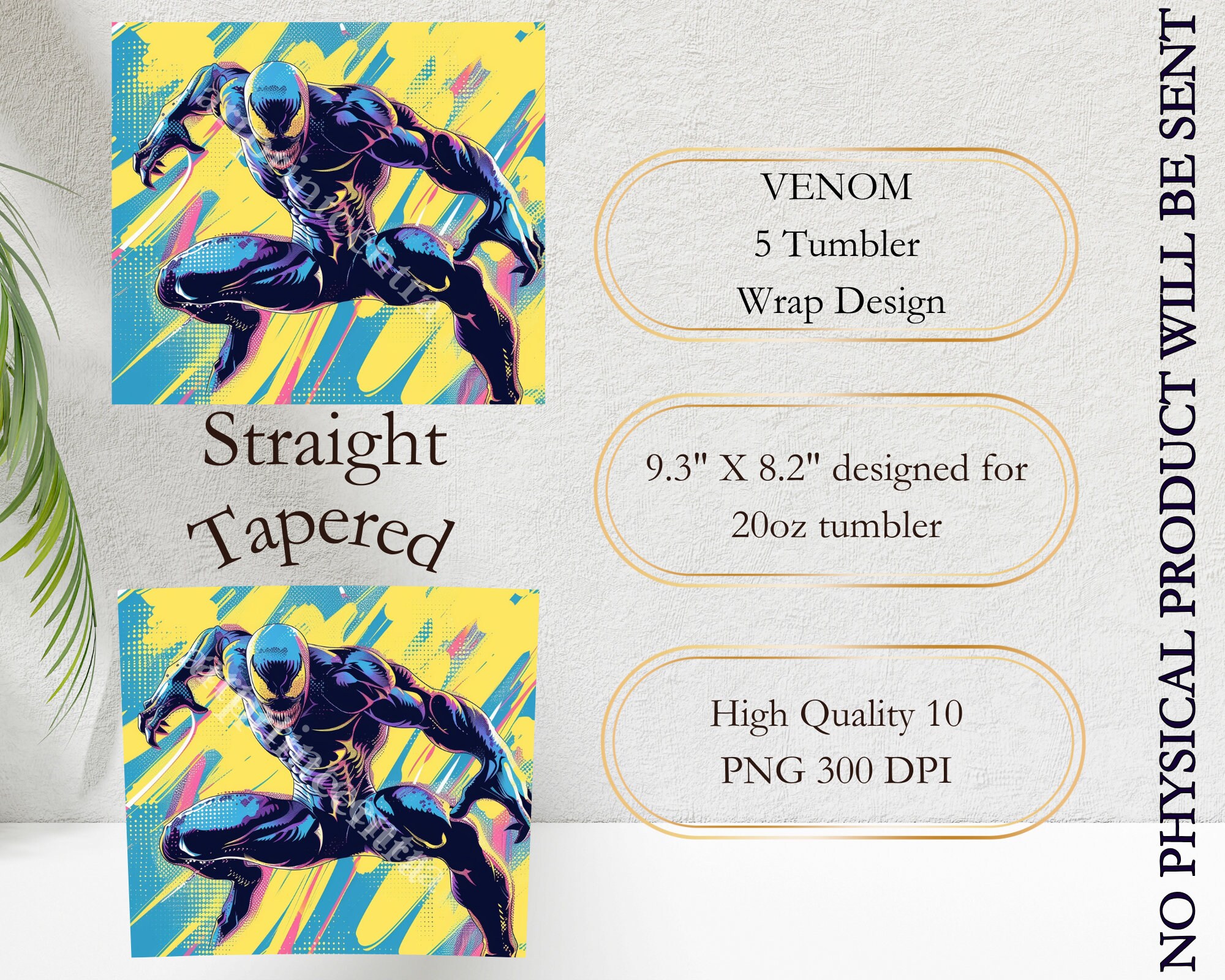 Venom 20oz Skinny Tumbler Sublimation Design Straight & Tapered Tumbler ...