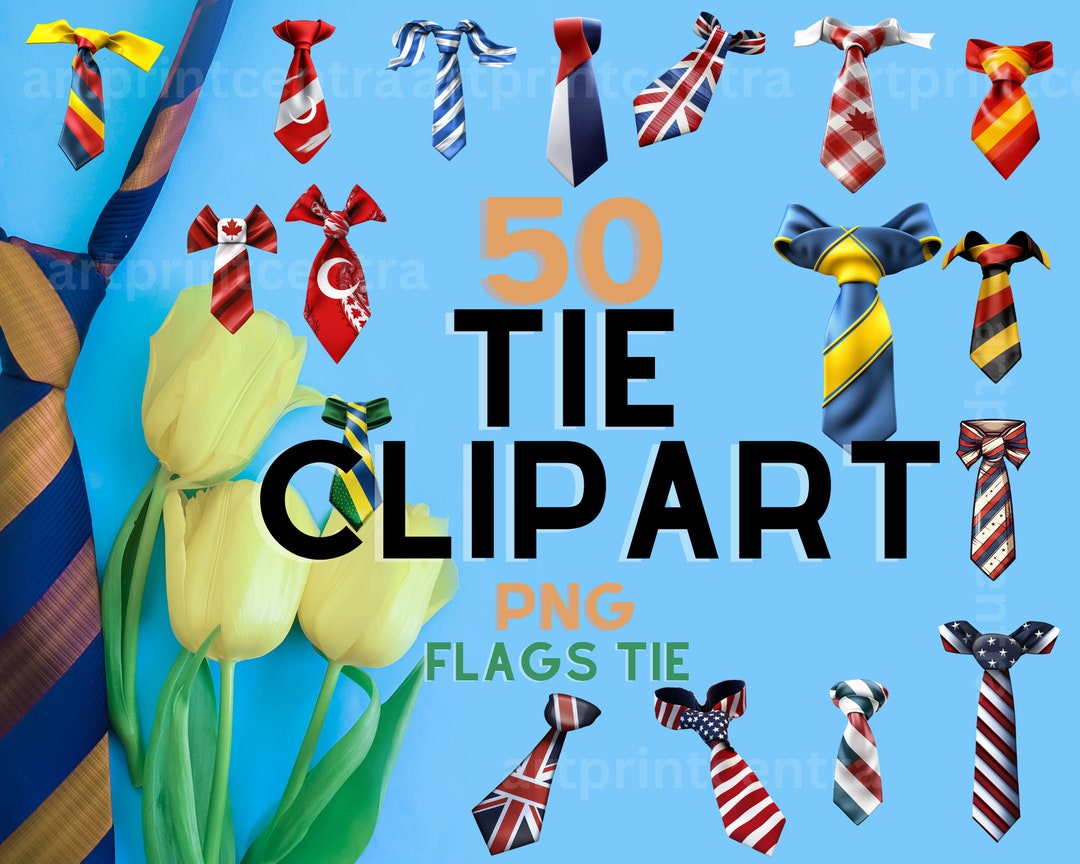 Tie Clipart Country Flag-inspired Tie 50 Creative Tie Design - Etsy