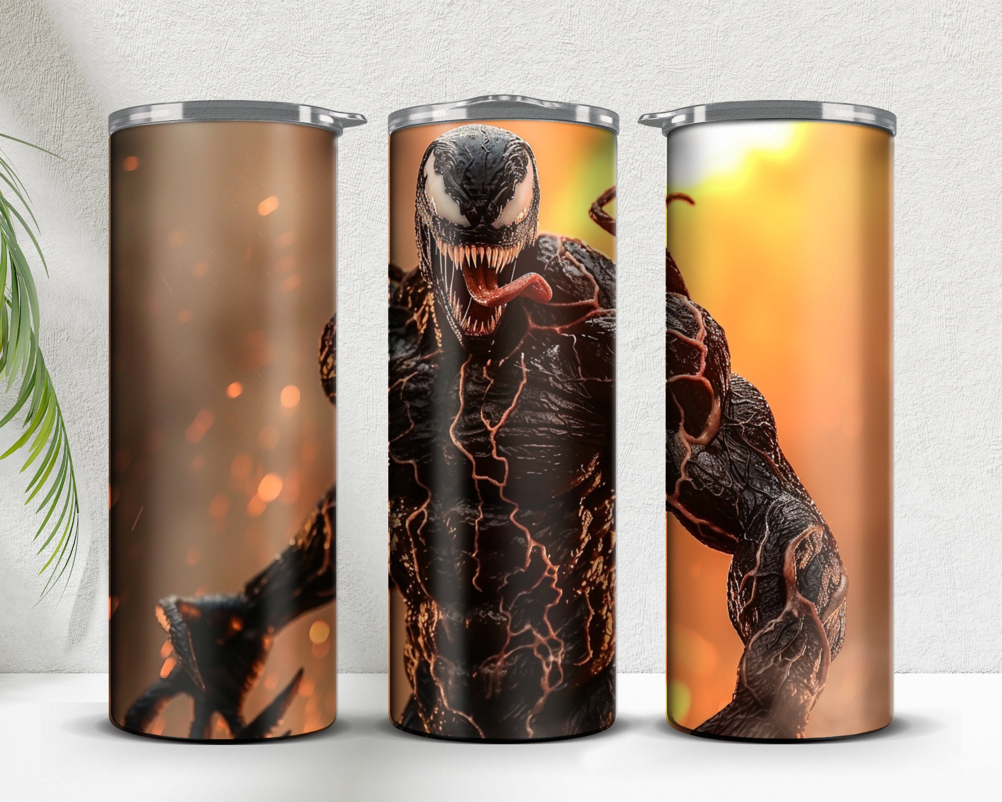 Venom 20oz Skinny Tumbler Sublimation Design Straight & Tapered Tumbler ...