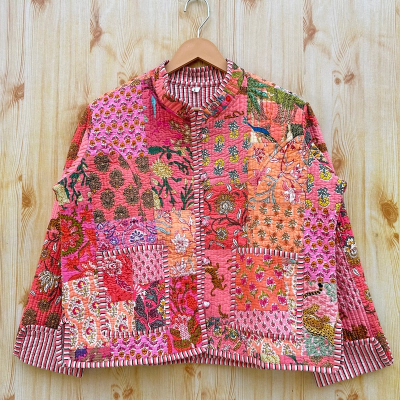 Quilted Patchwork Jacket - Etsy