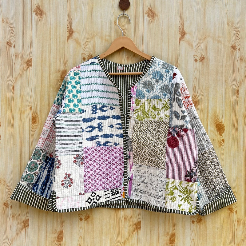 Patchwork Jacket Women - Etsy