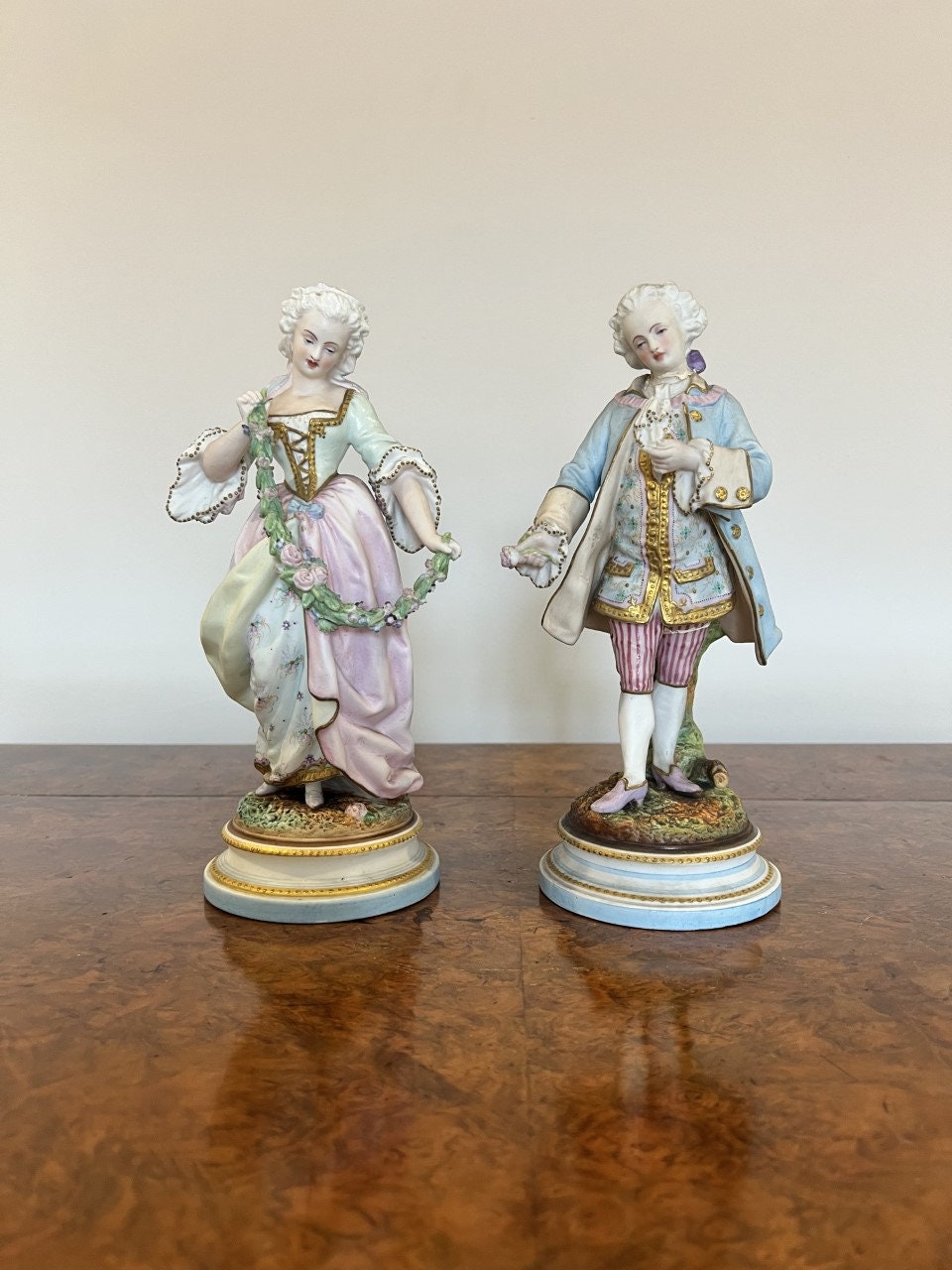 Pair of Victorian Porcelain Figures - Etsy