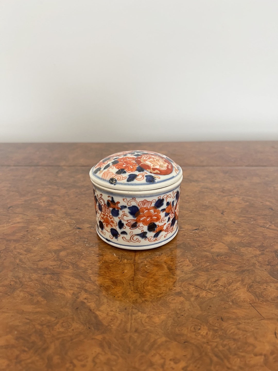 Antique Japanese Imari Lidded Pot - Etsy