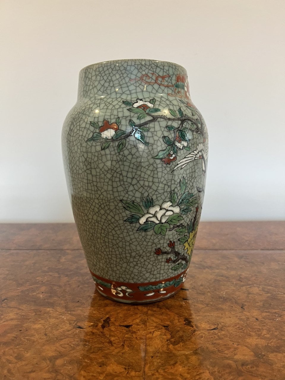 Antique Crackled Glazed Vase - Etsy