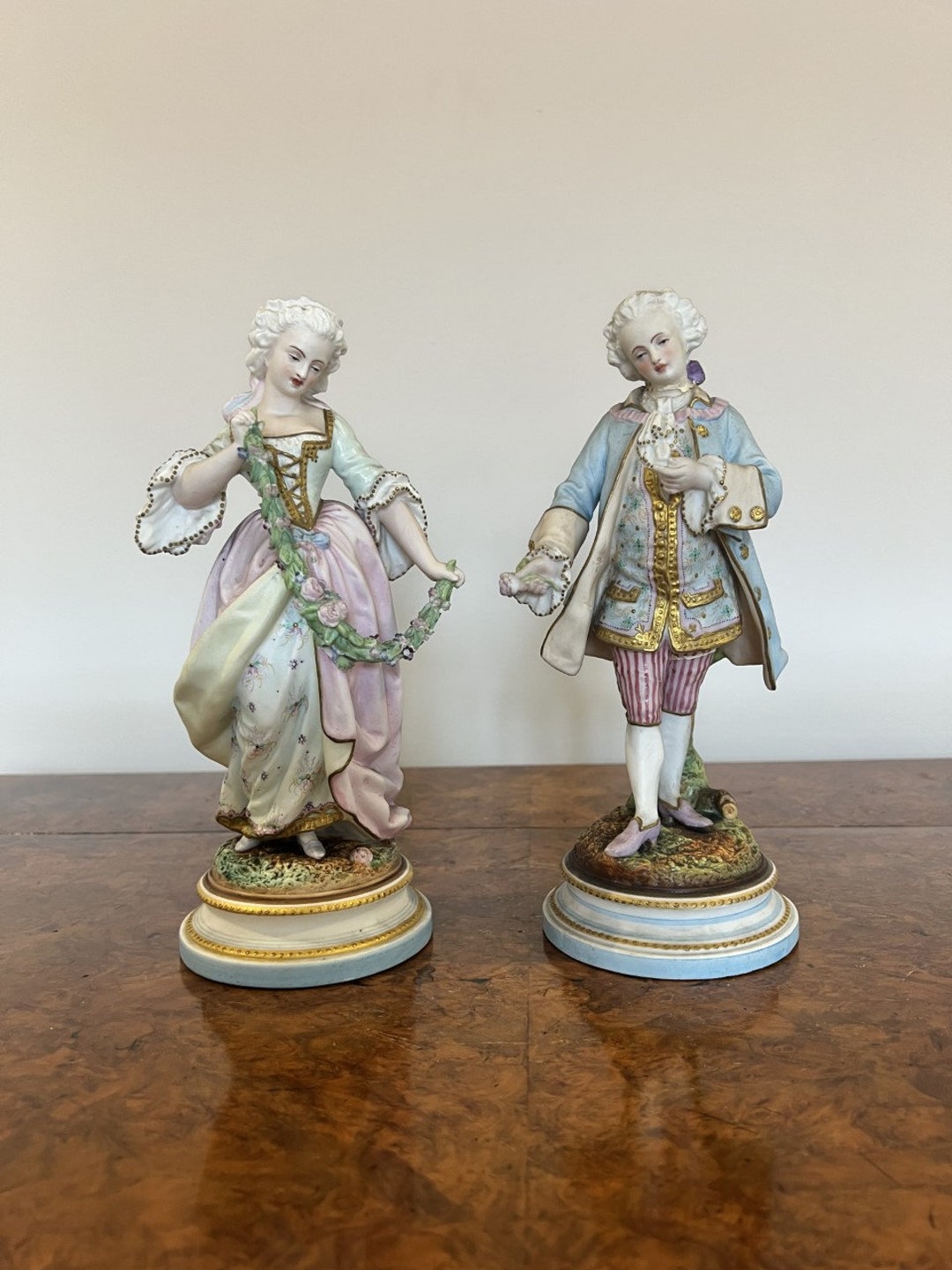 Pair of Victorian Porcelain Figures - Etsy