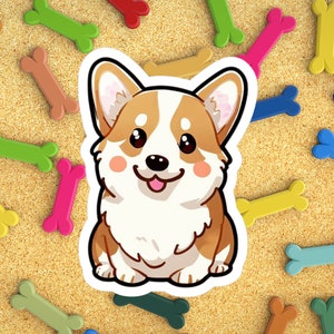 Cute Kawaii Corgi Sticker - Perfect Corgi Gift for Dog Moms, and Corgi ...