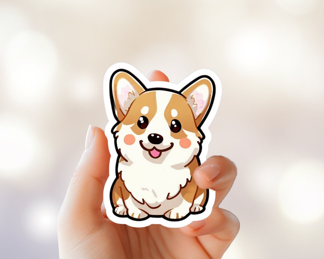 Cute Kawaii Corgi Sticker - Perfect Corgi Gift for Dog Moms, and Corgi ...