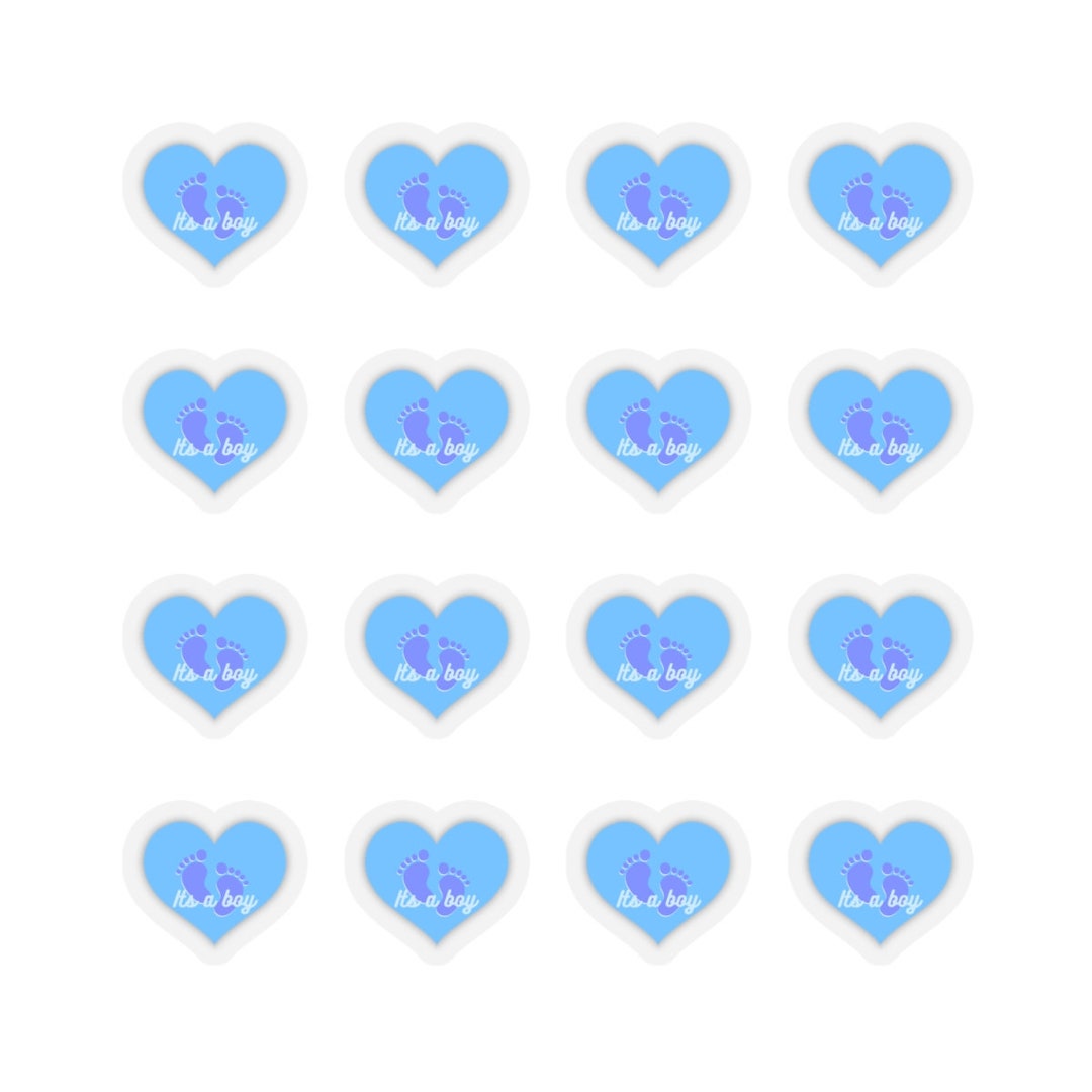 Team Boy, Baby Shower Sticker Cute and Customizable Favor Label for ...