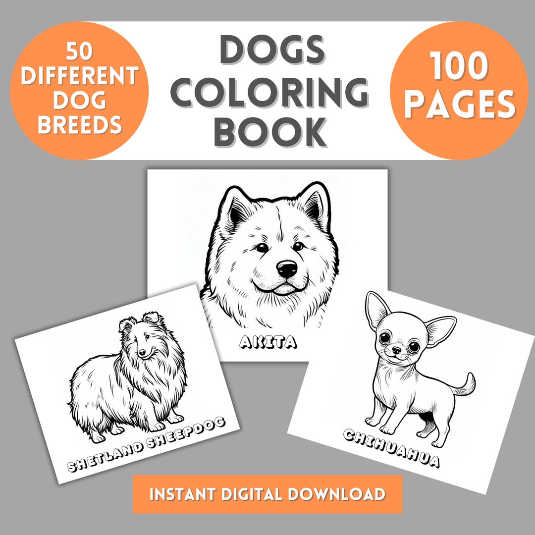 Interactive Kids' Dogs Coloring Pages, Dog Coloring Fun, Educational ...