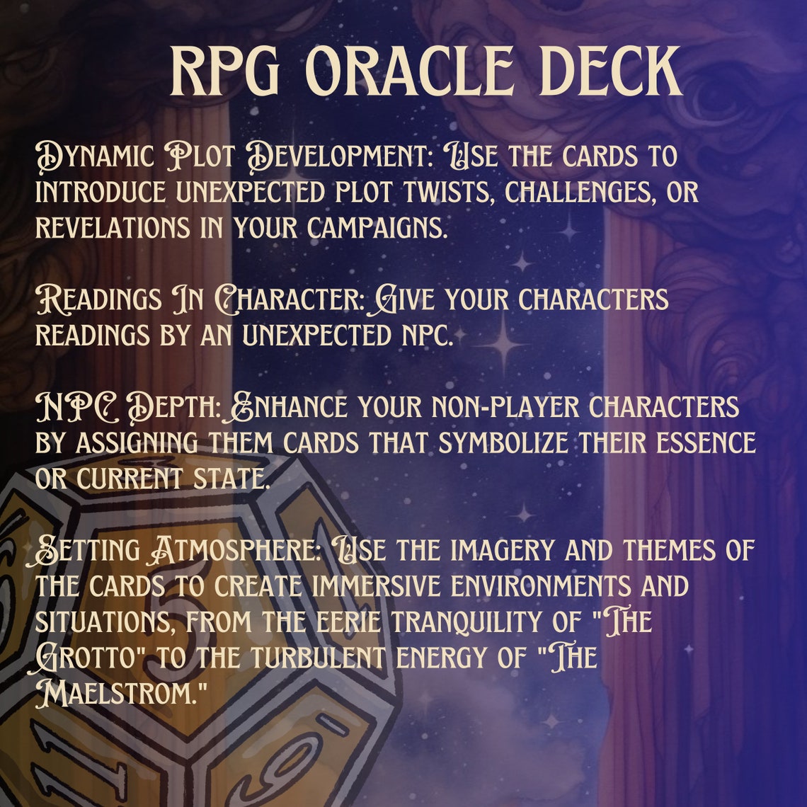 Printable RPG Oracle Deck - Mystic Echoes - Enhance Your RPG Adventures ...