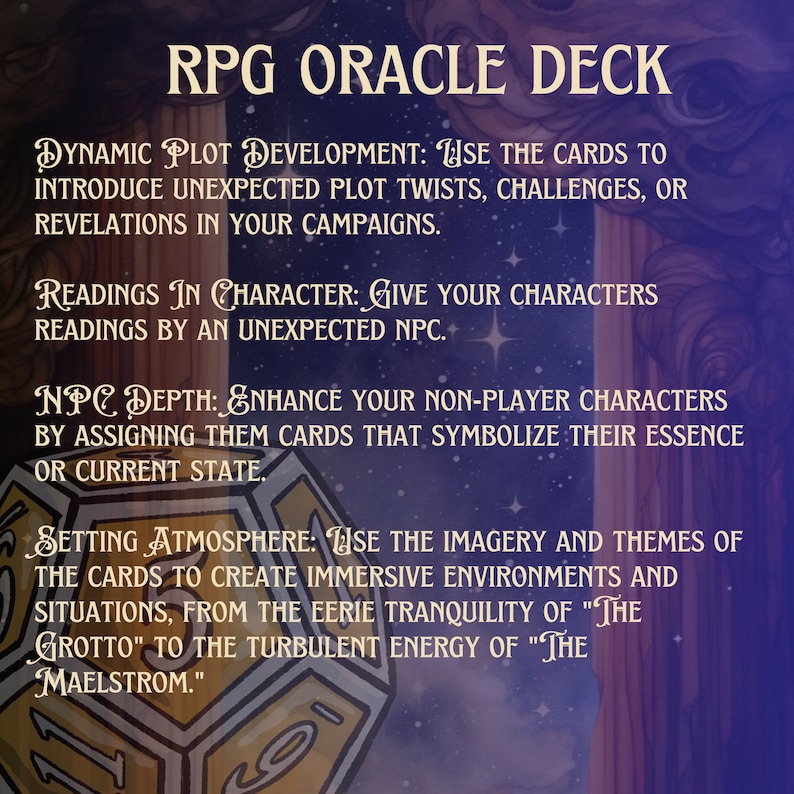 Printable RPG Oracle Deck - Mystic Echoes - Enhance Your RPG Adventures ...