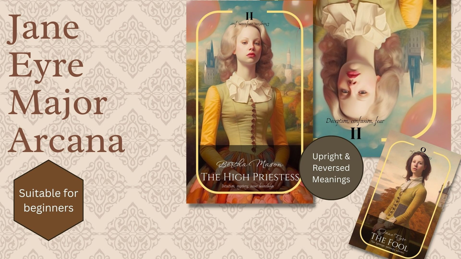 The Jane Eyre Tarot: Regency Reflections 22 Major Arcana Digital Deck ...
