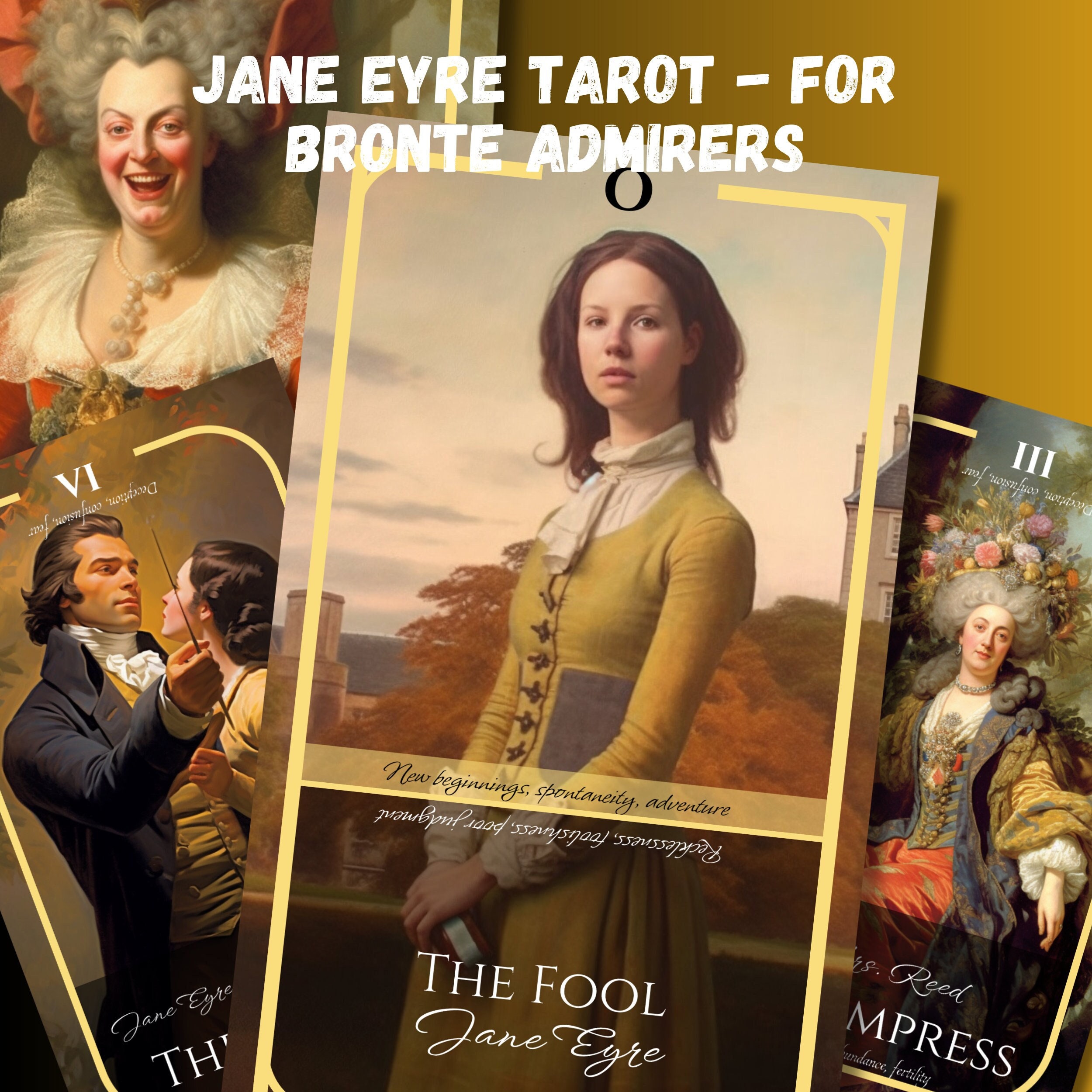 The Jane Eyre Tarot: Regency Reflections 22 Major Arcana Digital Deck A ...