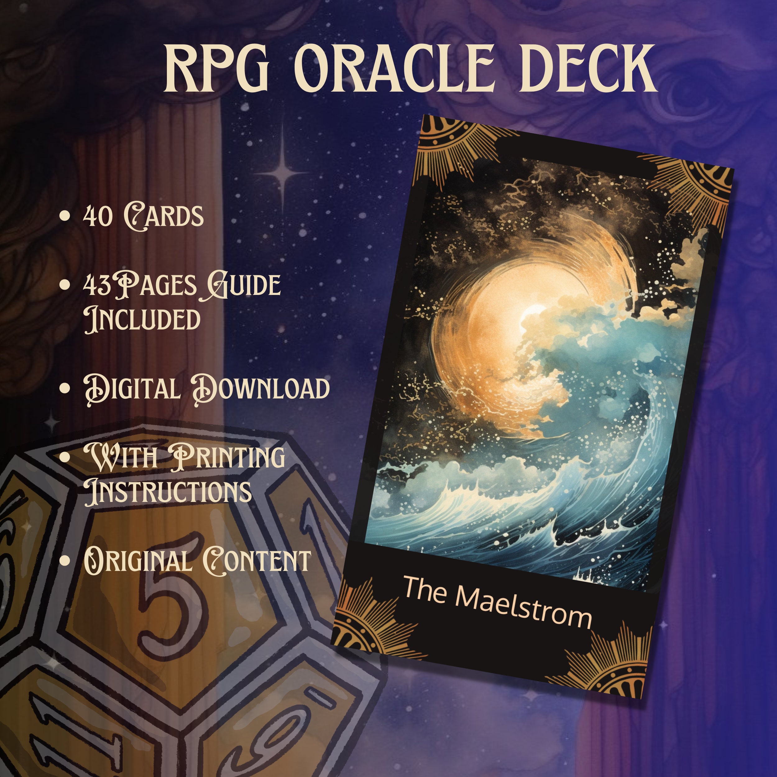 Printable RPG Oracle Deck - Mystic Echoes - Enhance Your RPG Adventures ...