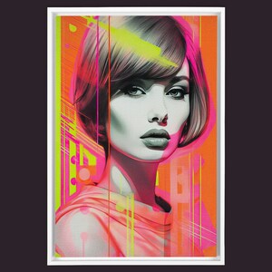 Retro Wall Decor Pop Art Wall Art Canvas Popart Room Decor Airbnb Wall ...