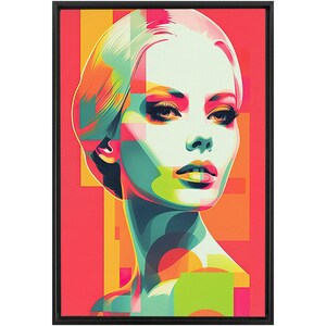 Retro Pop Art Wall Decor Popart Canvas Room Decor Airbnb Wall Art - Etsy