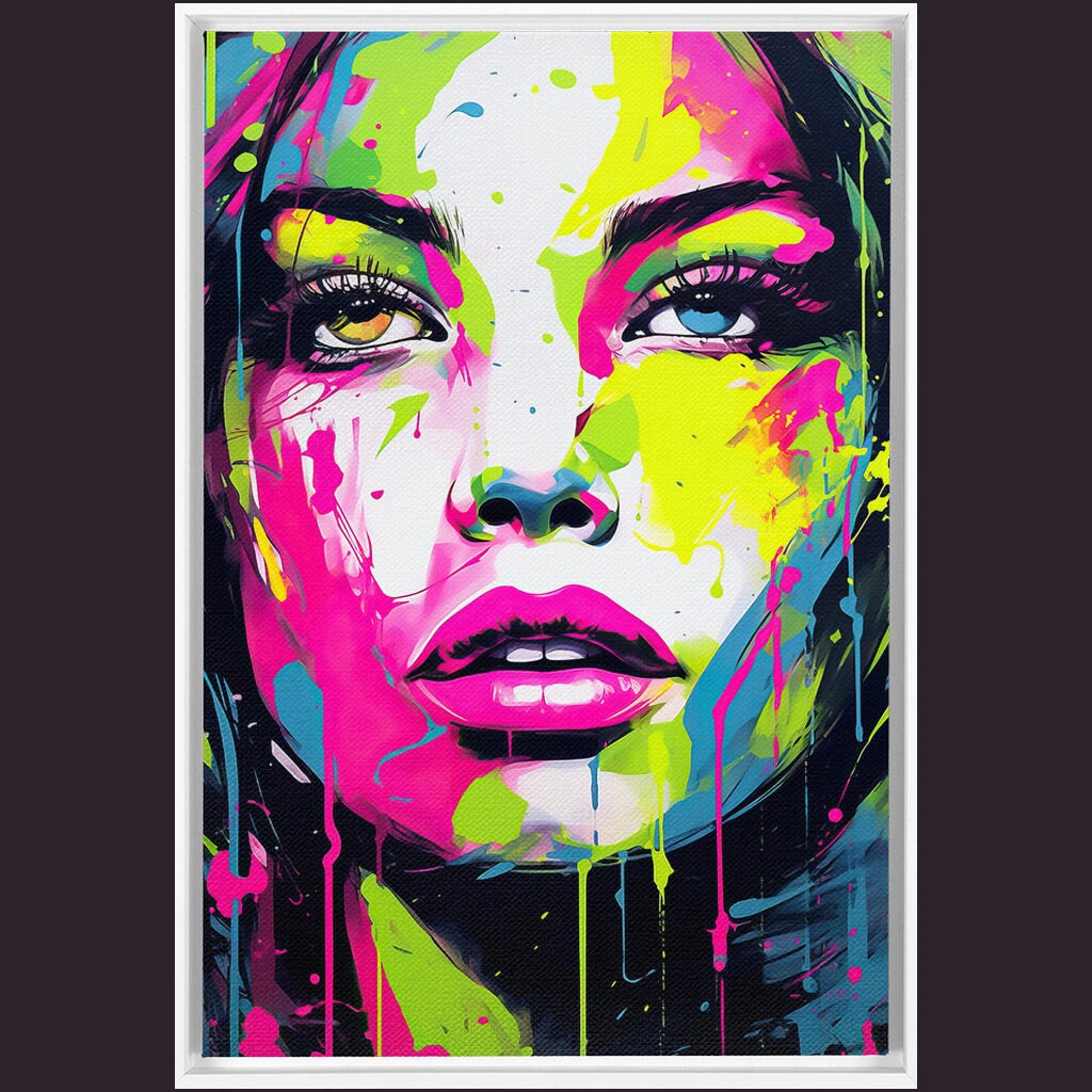 Colorful Wall Decor Pop Art Painting Colorful Wall Art Popart Decor ...