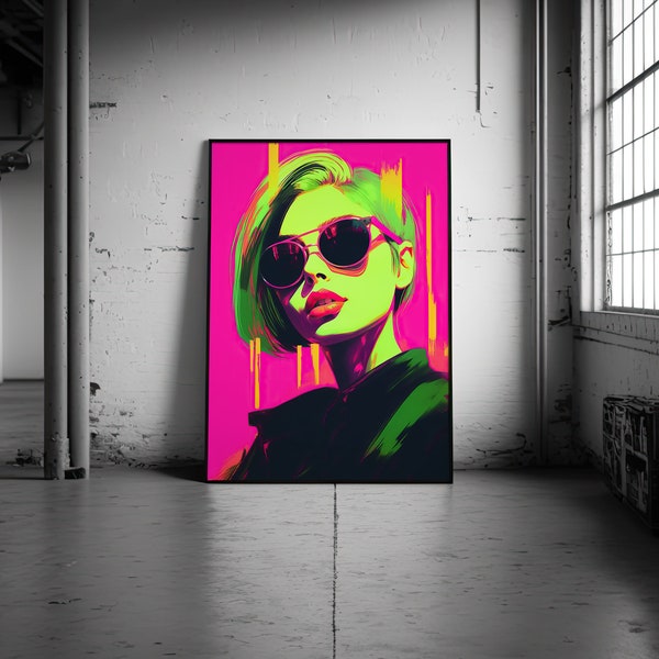 Neon Canvas Art - Etsy