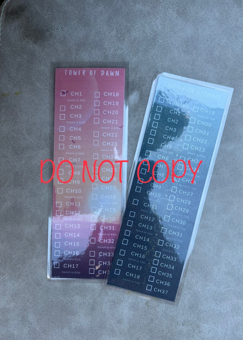 SJM Throne of Glass Tandem Read Bookmark Guide EOS/TOD - Etsy