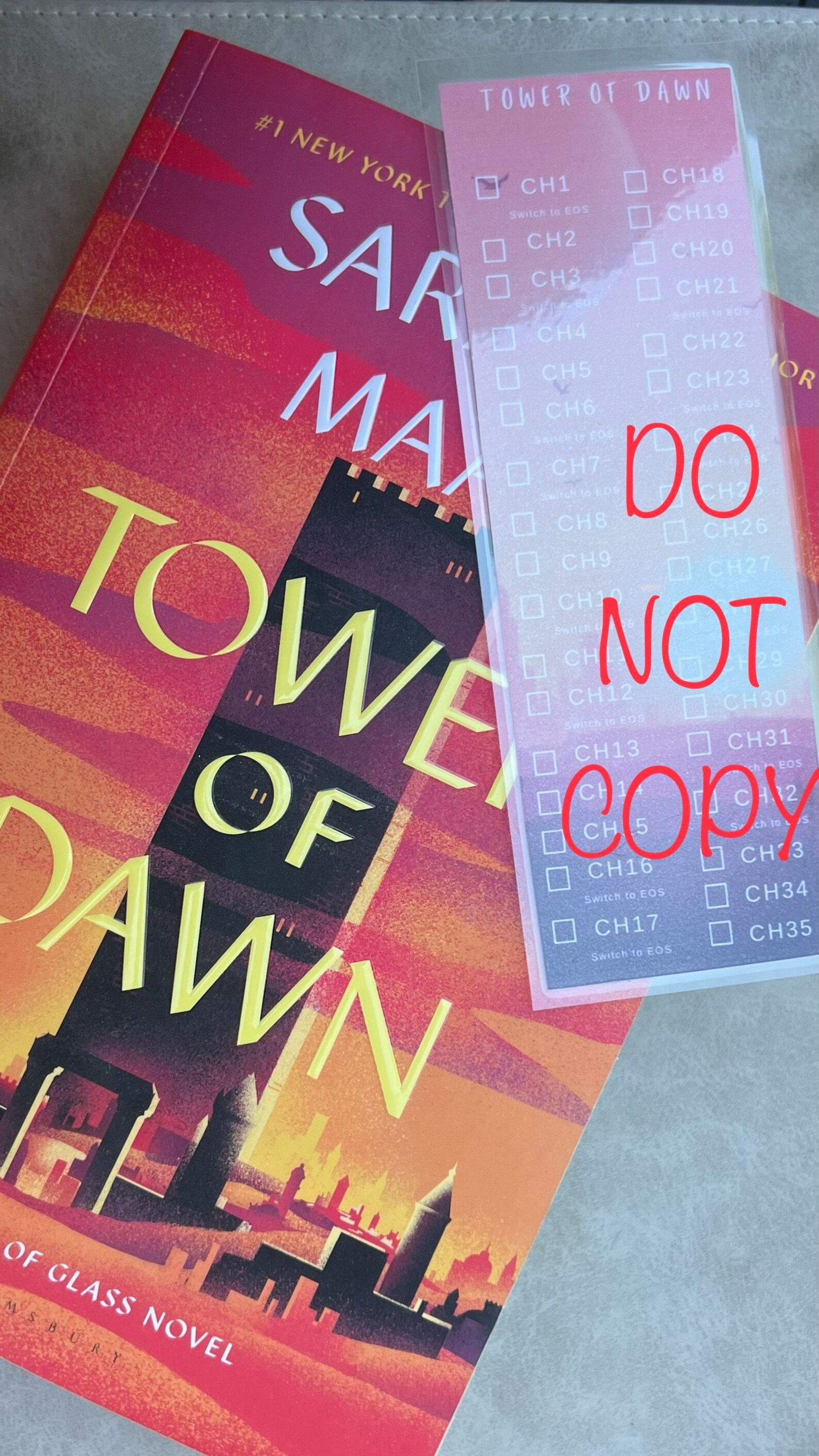 SJM Throne of Glass Tandem Read Bookmark Guide EOS/TOD - Etsy