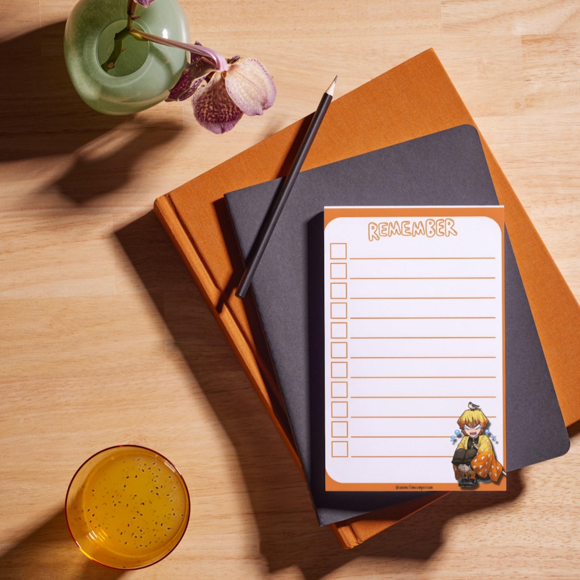 Demon Slayer Inspired Printable Notepad Stay Organized & Show Your ...