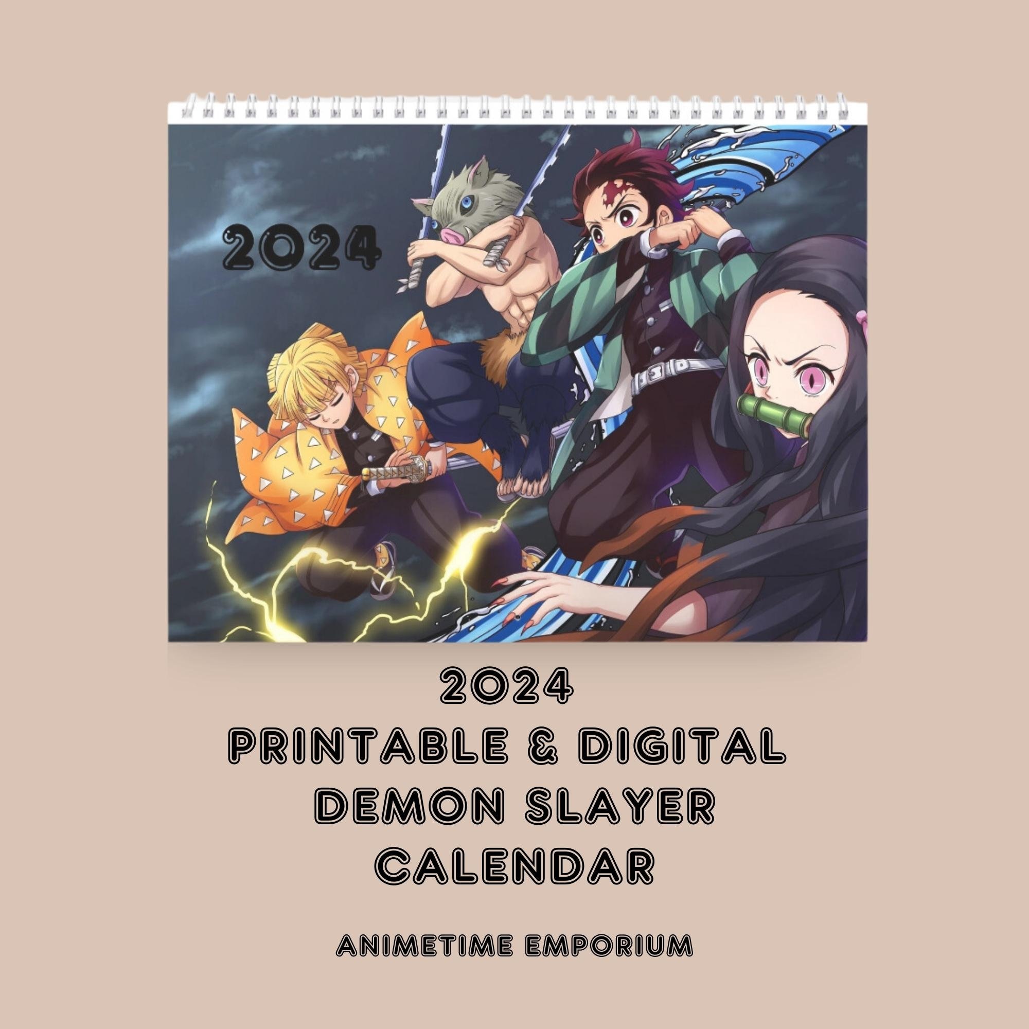 Calendrier Anime 2024 Demon 2024 Calendrier vendu par Fussy_Infidelity ...