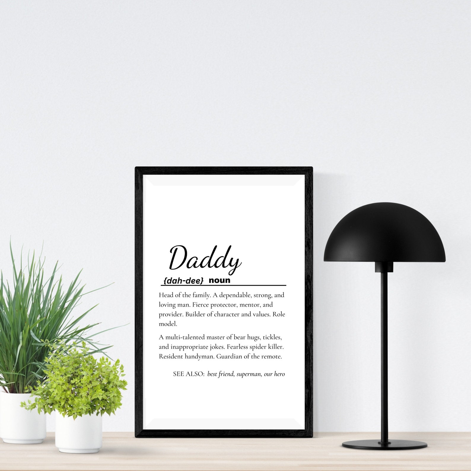 Daddy Definition Print - Father's Day Gift - Dad Gift - Printable Art ...