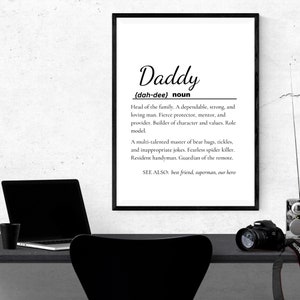 Daddy Definition Print - Father's Day Gift - Dad Gift - Printable Art ...
