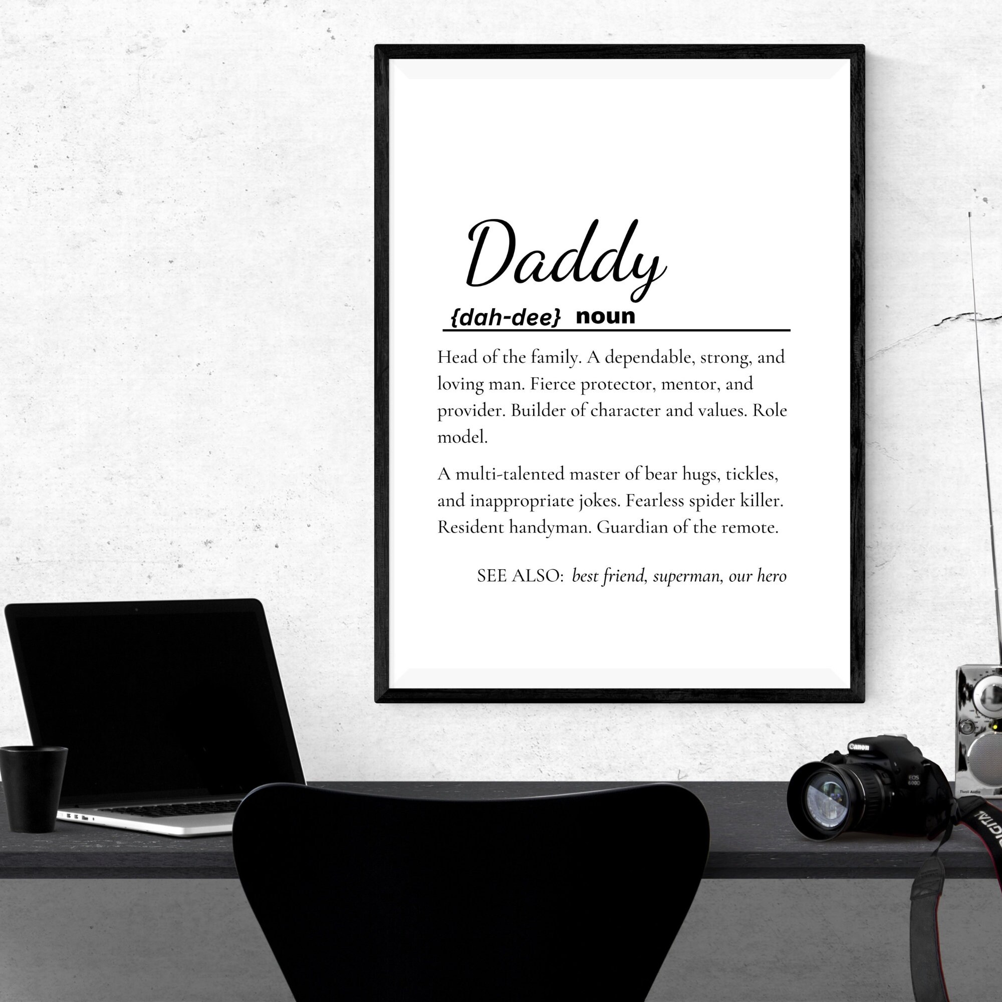 Daddy Definition Print - Father's Day Gift - Dad Gift - Printable Art ...