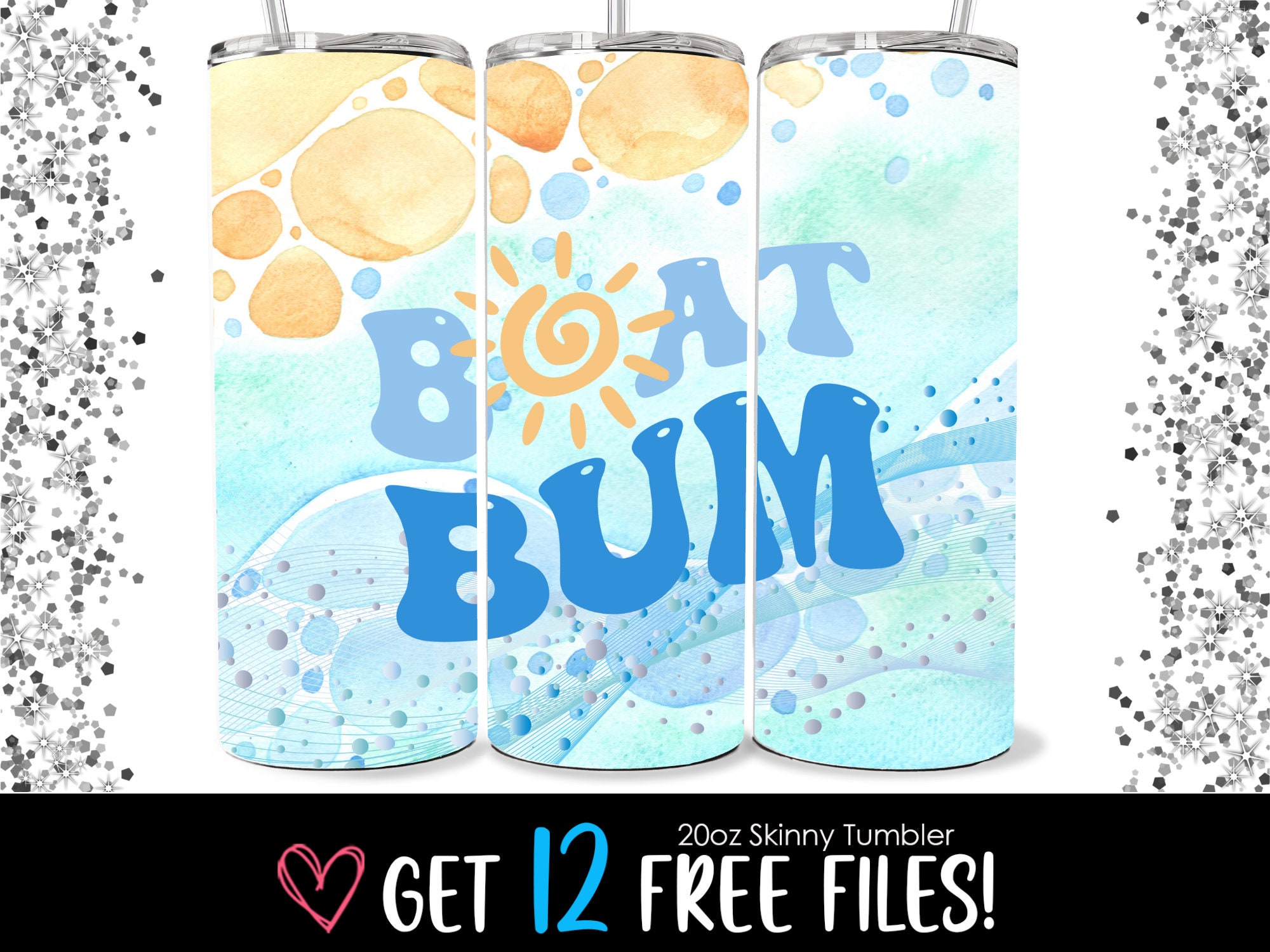 Boat Bum Tumbler Png, Lake Life Tumbler Wrap Png, 20 Oz Skinny Tumbler ...