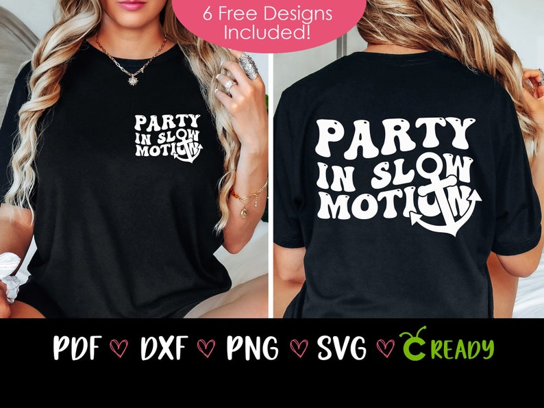 Party in Slow Motion Svg Pontoon Svg Lake Life Svg Lake - Etsy