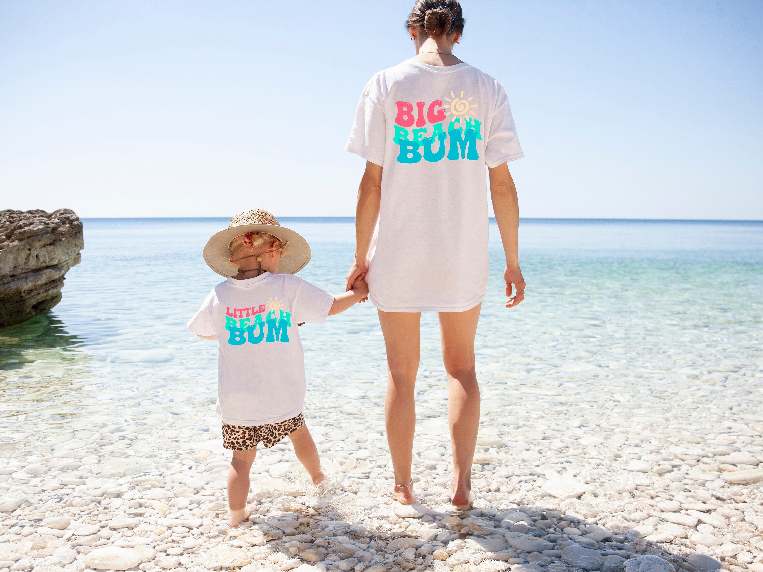 Little Beach Bum Svg, Big Beach Bum Png, Retro Summer Svg, Mom and Me ...