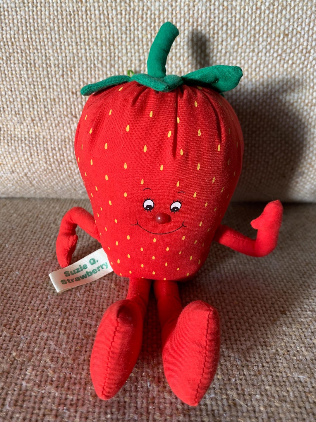 1984 Hallmark Fruit Plushie Susie Q Strawberry - Etsy