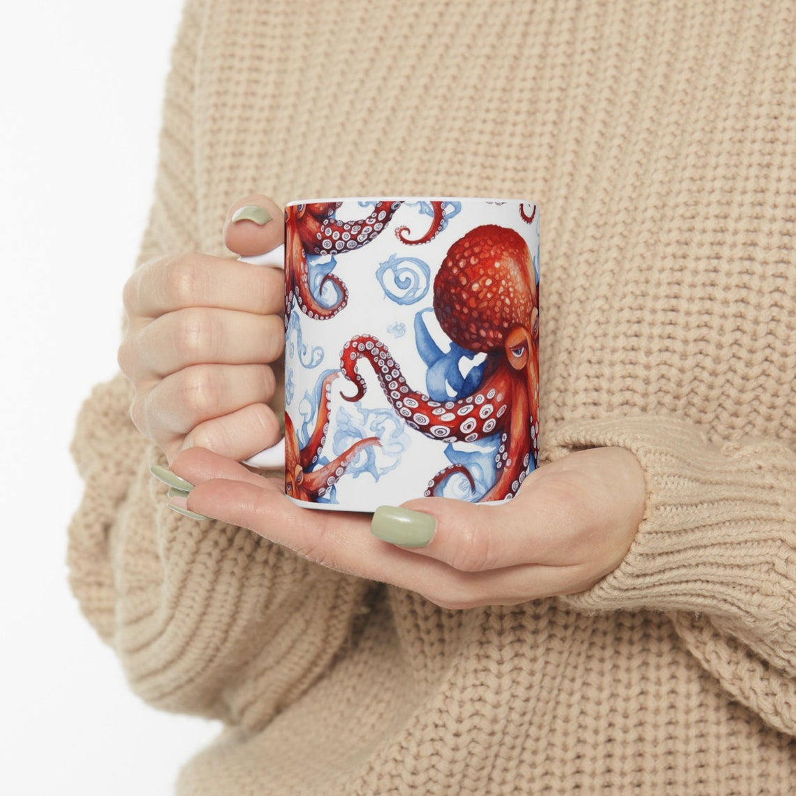 Octopus Mug, Octopus Lovers, Cute Animal Mug, Octopus Gifts, Sea ...